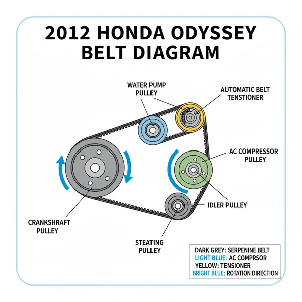 Honda Odyssey Belt Diagram: Routing & Installation - DiagramInfo