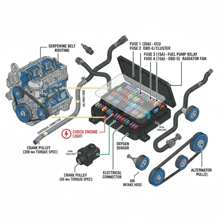 4.3 Liter 4.3 Vortec Engine Diagram: Component Identification - DiagramInfo