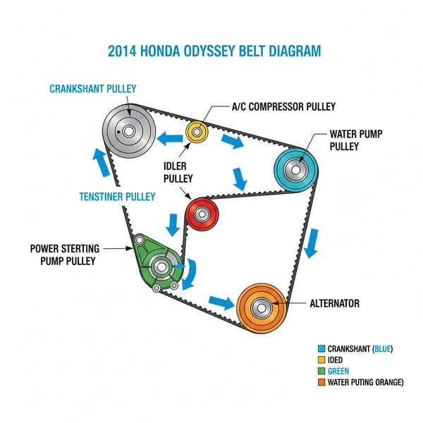 Honda Odyssey Belt Diagram: Routing and Replacement - DiagramInfo