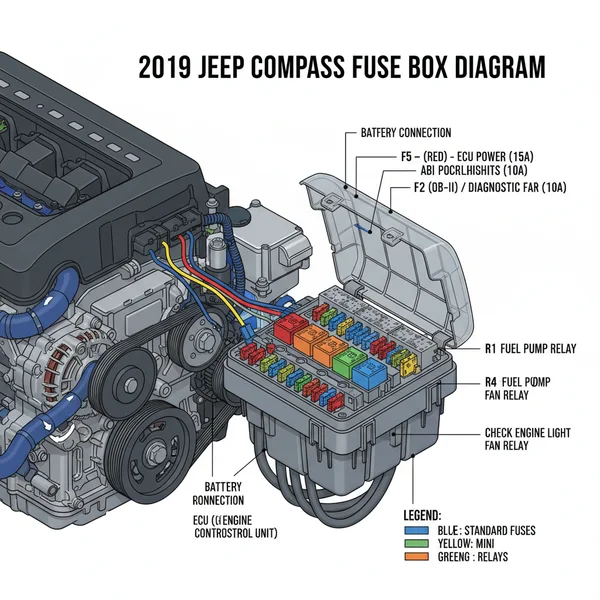 Jeep Compass Fuse Box Diagram: Locations and Layout - DiagramInfo