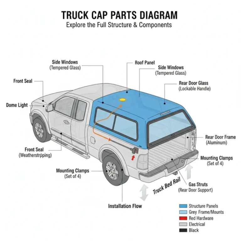 Leer Truck Cap Parts Diagram: Identification and Repair - DiagramInfo