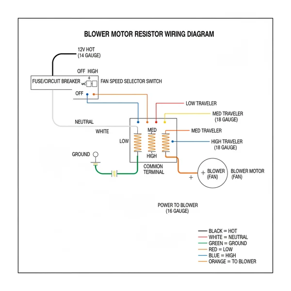 Blower Motor Resistor Wiring Diagram: Speed Control Fixes - DiagramInfo