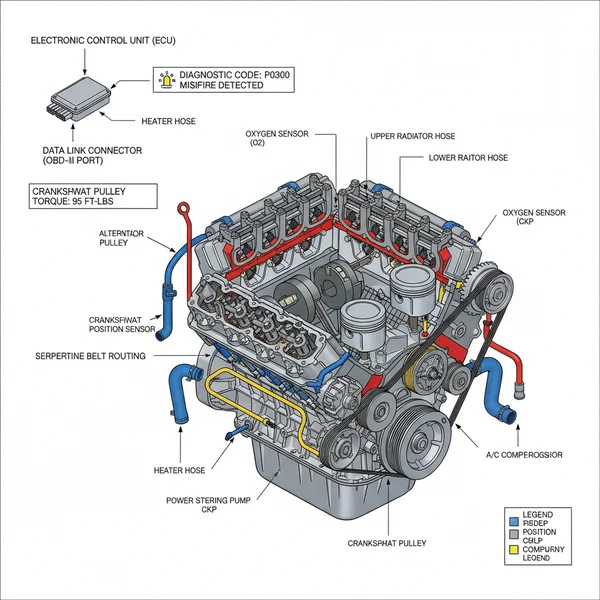 Chevy 4.3 V6 Engine Diagram: Identification and Repair - DiagramInfo