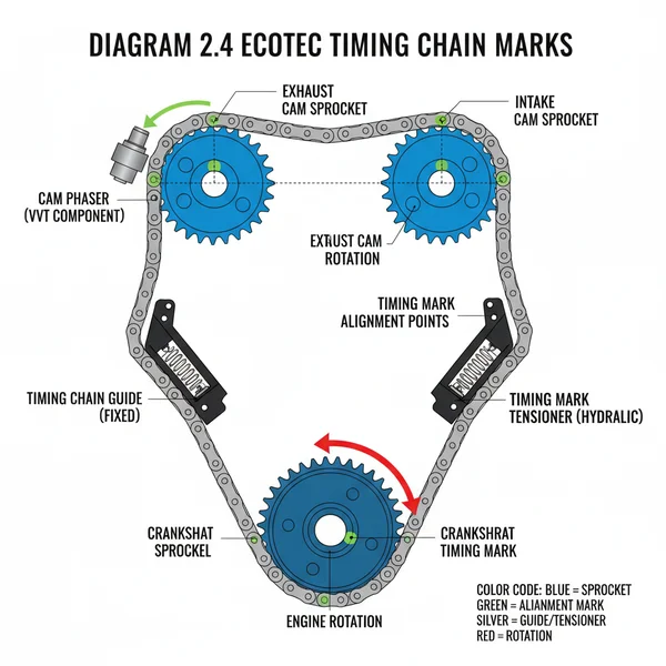 Diagram 2.4 Ecotec Timing Chain Marks: Alignment Guide - DiagramInfo