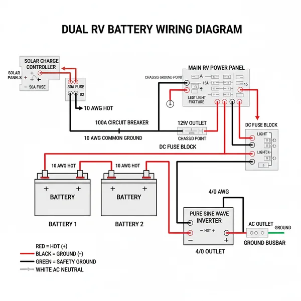 Dual RV Battery Wiring Diagram: Setup & Configuration - DiagramInfo