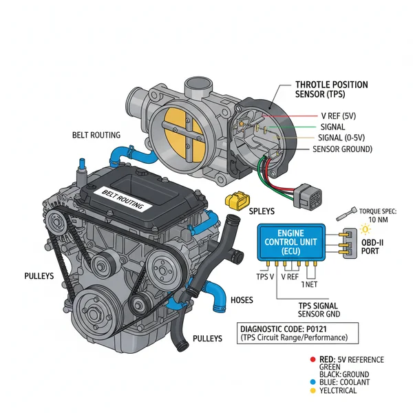 Engine Throttle Position Sensor Diagram: Diagnostics Guide - DiagramInfo