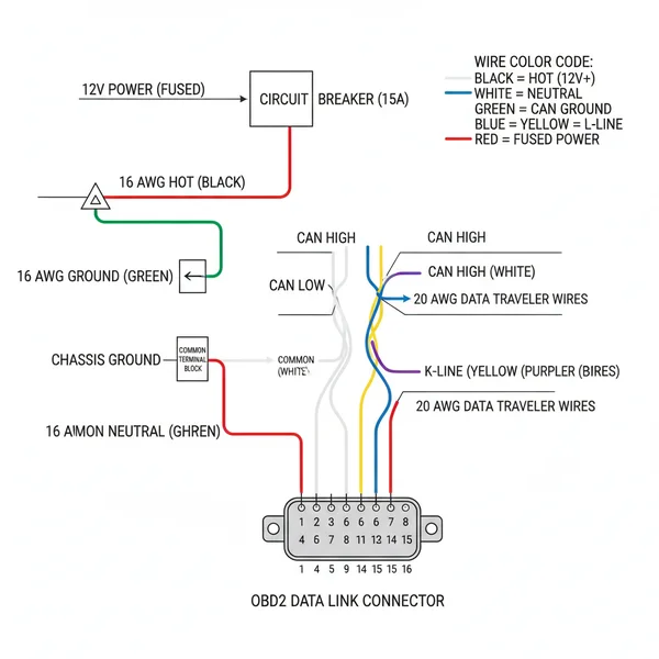 OBD2 Data Link Connector Wiring Diagram: Pinout Guide - DiagramInfo